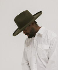 Five Points Wide Brim Fedora Hat | Two Roads Hat Co. | Men's Hats