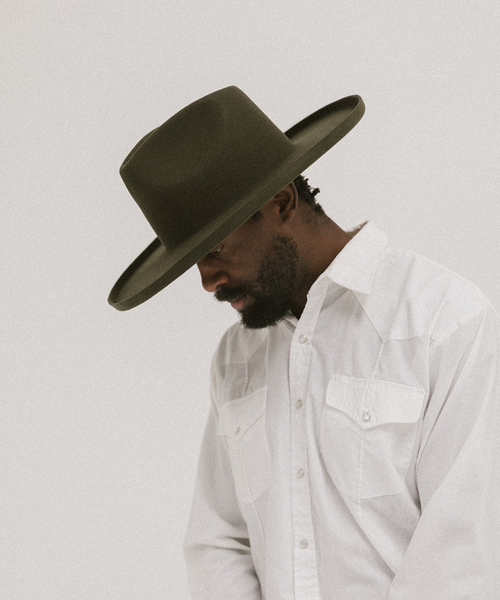 Five Points Wide Brim Fedora Hat | Two Roads Hat Co. | Men's Hats