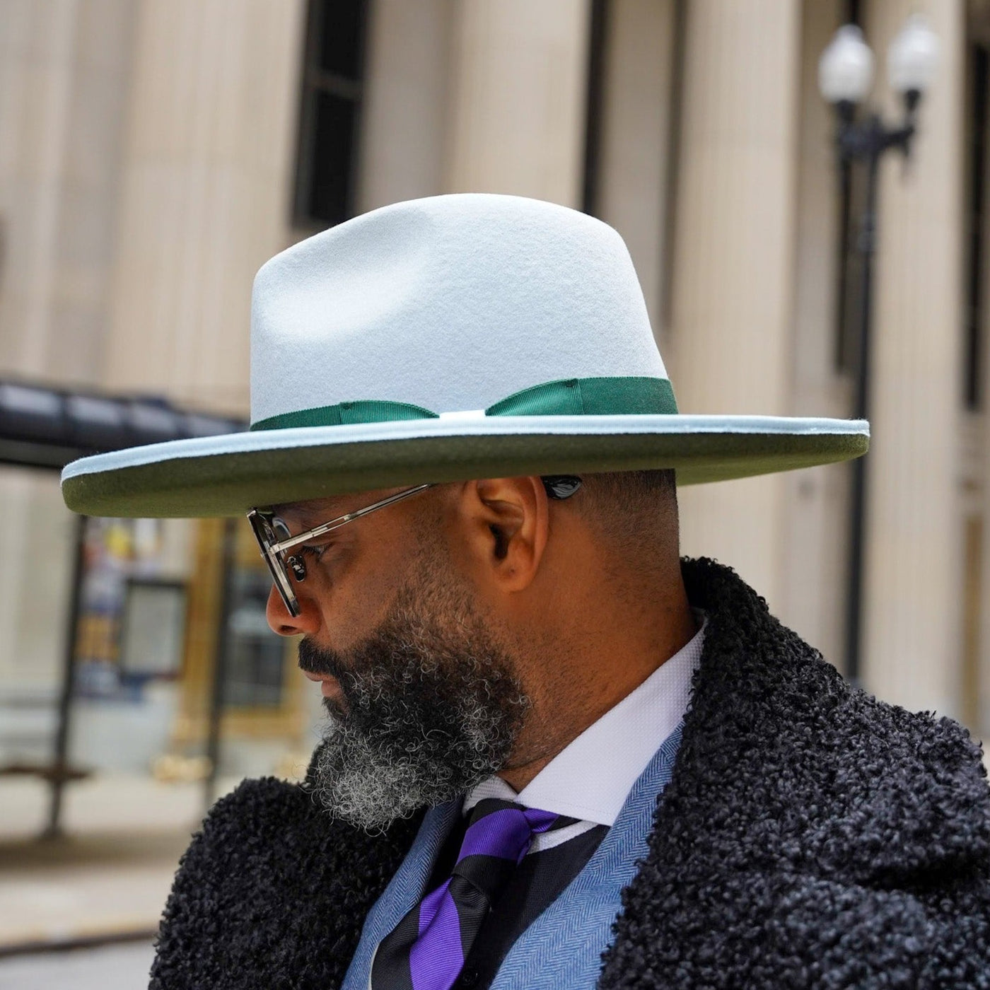 Michael Mens Felt Hat | Silver Fox Squad Collab | Two Roads Hat Co.