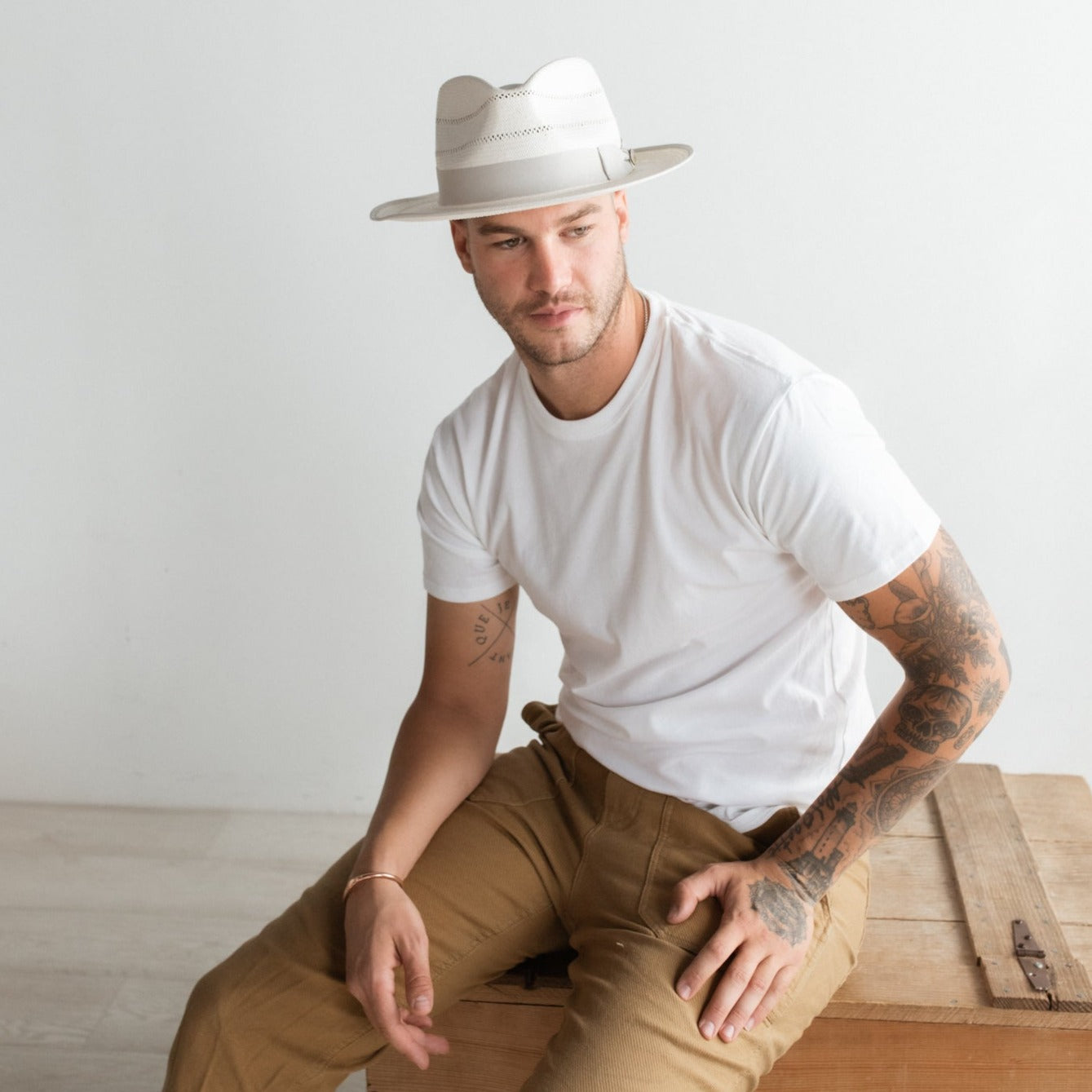 MONTAUK STRAW FEDORA HAT - Two Roads Hat Co.