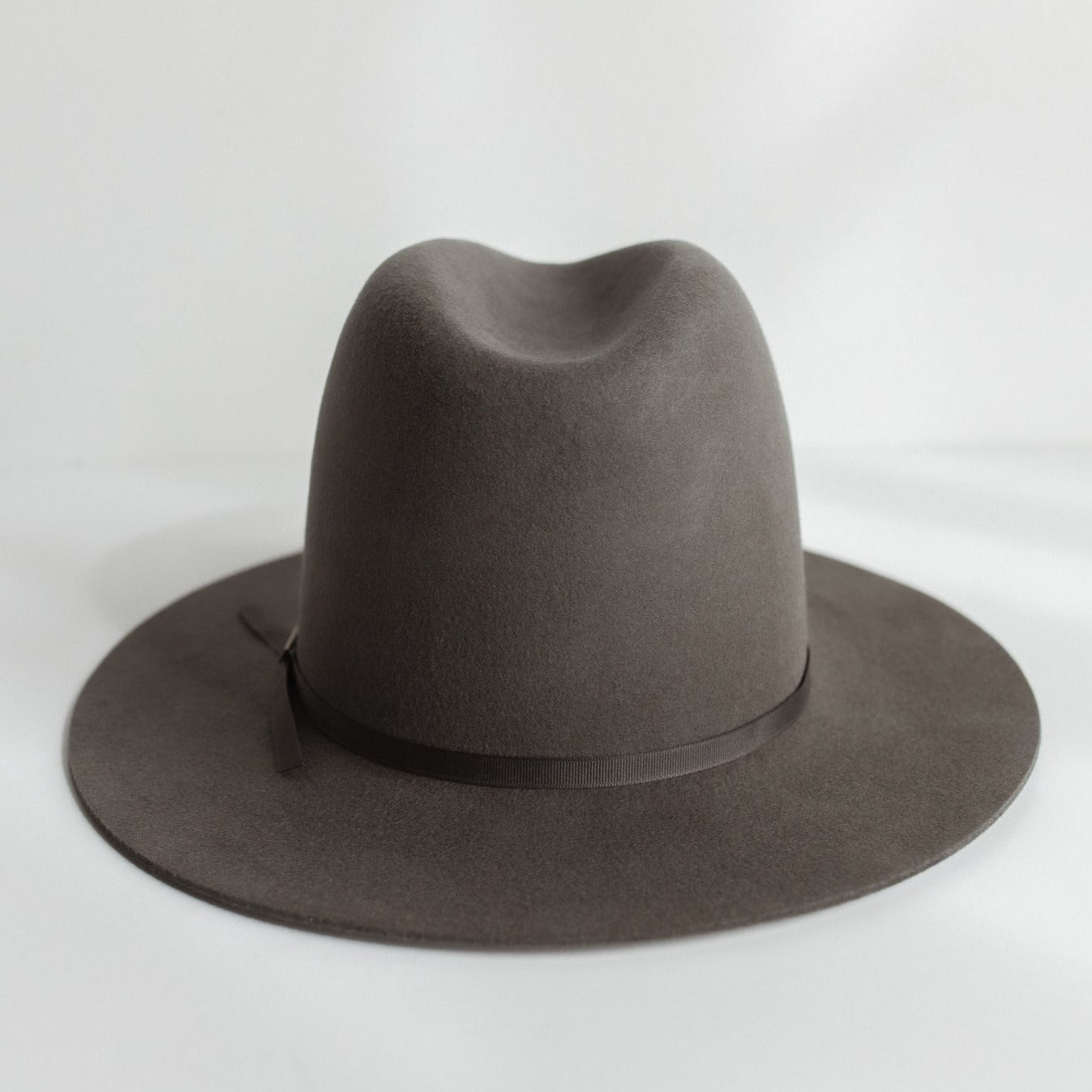 SHERIDAN TALL FEDORA HAT – DARK GREY - Two Roads Hat Co.