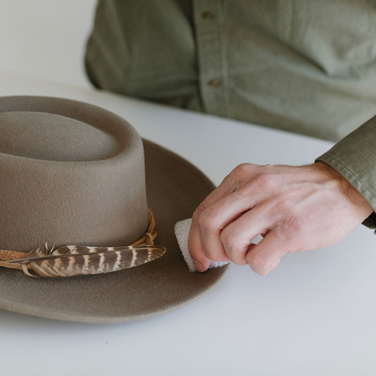 Hat Cleaning Sponge - Two Roads Hat Co.