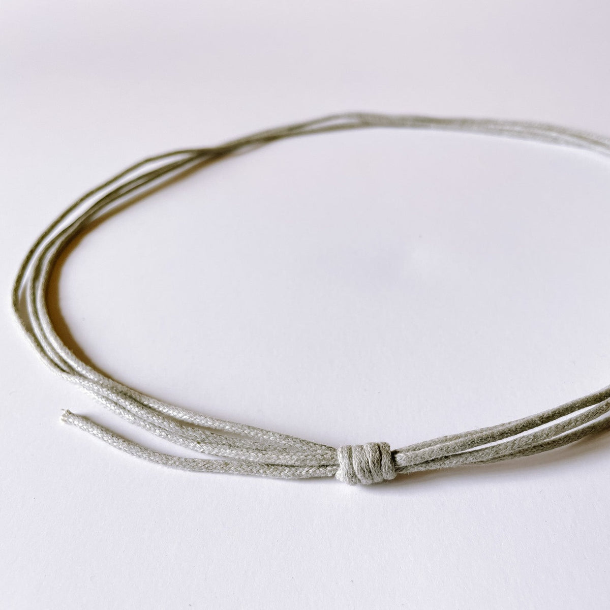 TRIPLE STRAND ROPE HAT BAND - GREY - Two Roads Hat Co.